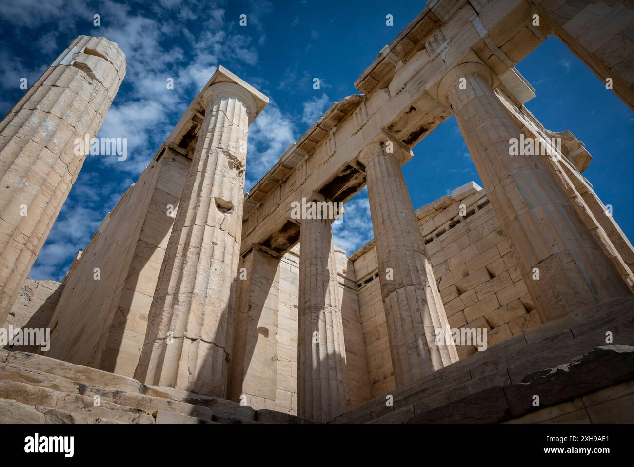 Propylaia, the classical Greek Doric building complex that functioned ...