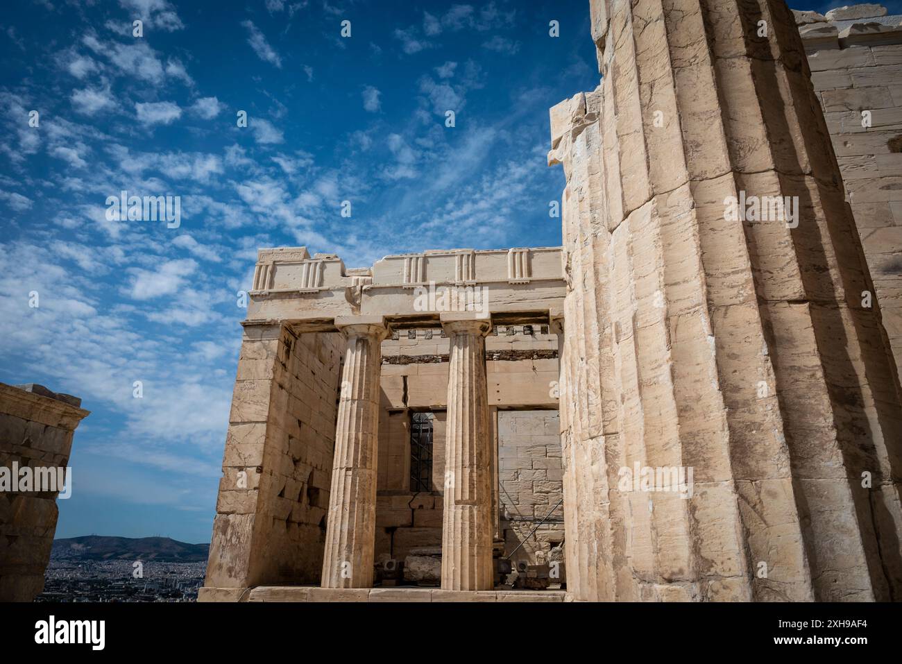 Propylaia, the classical Greek Doric building complex that functioned ...