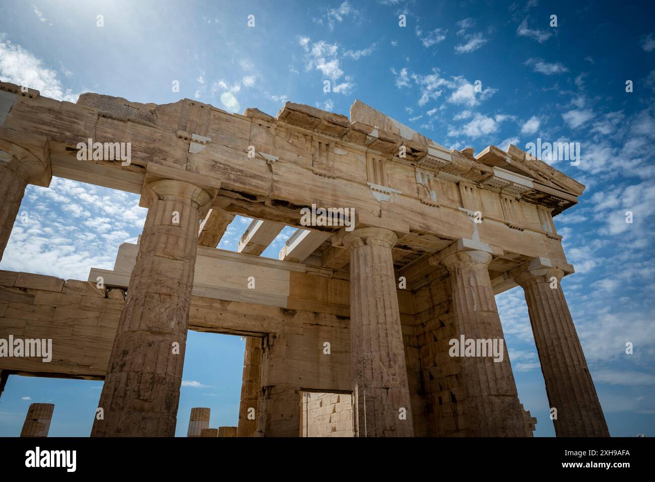 Propylaia, the classical Greek Doric building complex that functioned ...