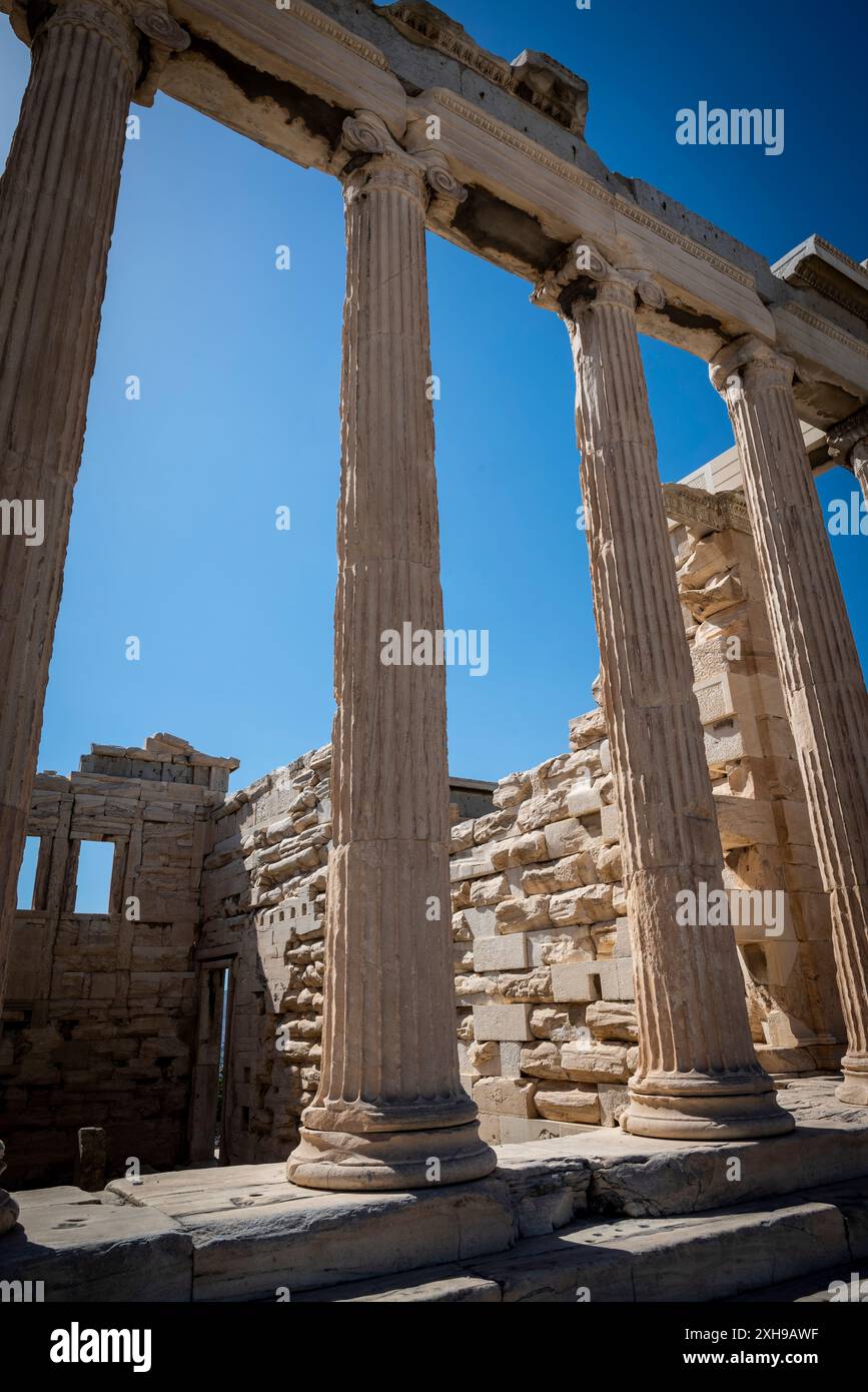 Erechtheion[, an ancient Greek Ionic temple on the north side of the ...