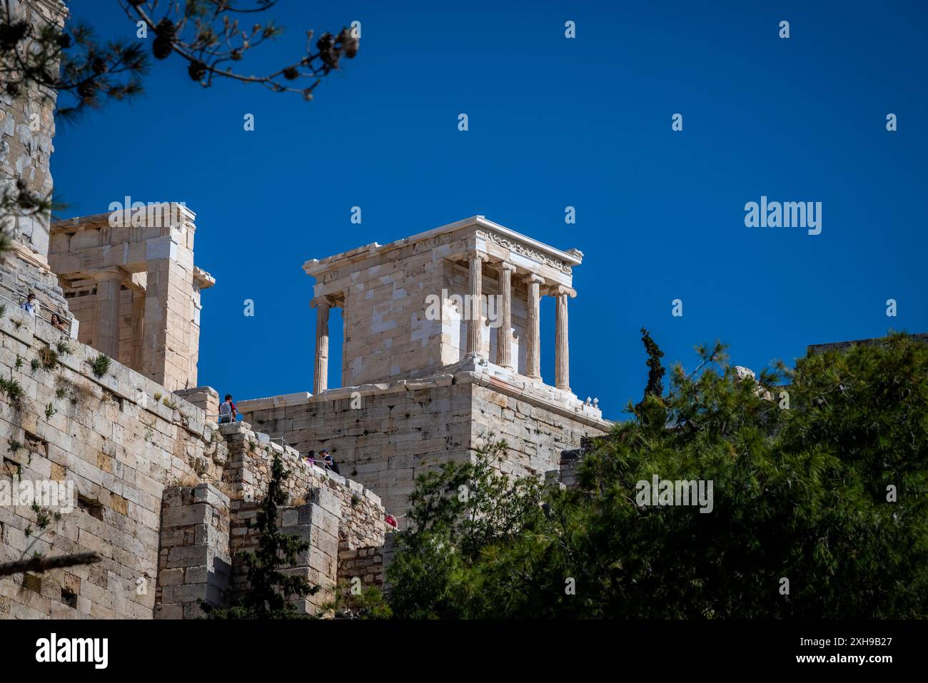 Temple of Athena Nike, a temple dedicated to the goddesses Athena and Nike, built around 420 BC ...