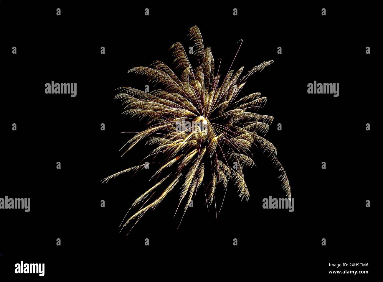 Colourful firework display celebrating Guy Fawkes night in London Stock ...