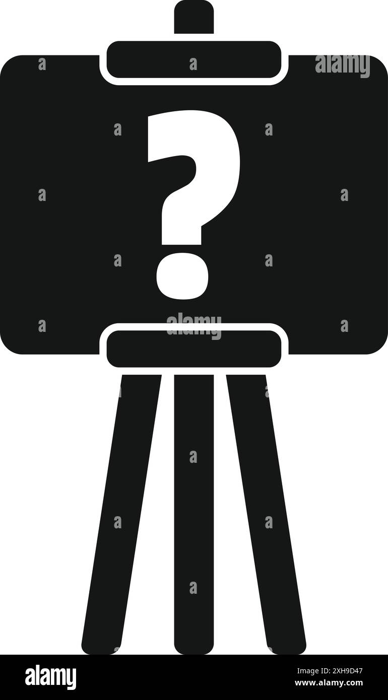 Black board showing question mark icon representing frequently asked questions Stock Vector ...