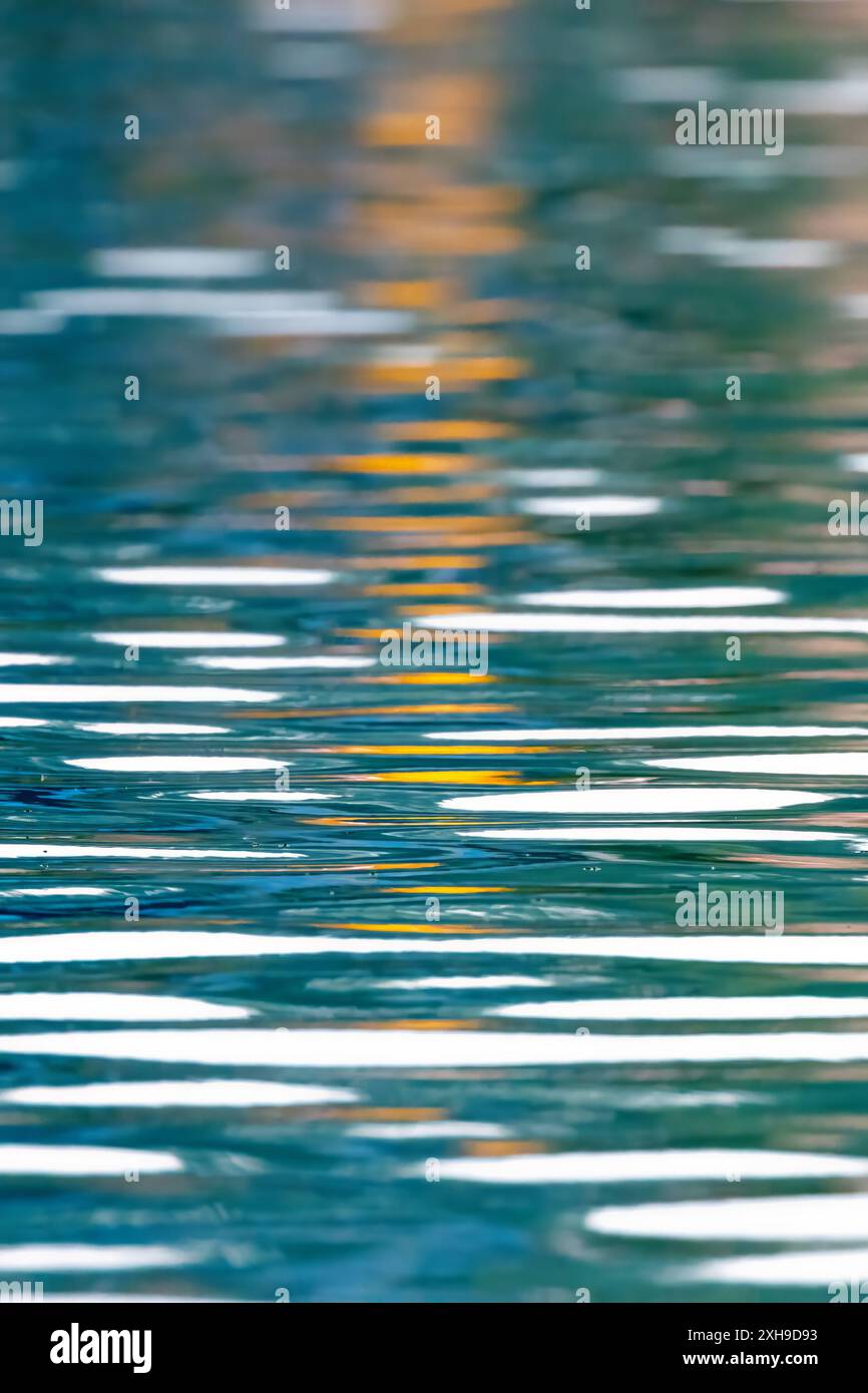 Abstract water ripples creating a wavy pattern on the surface Stock ...