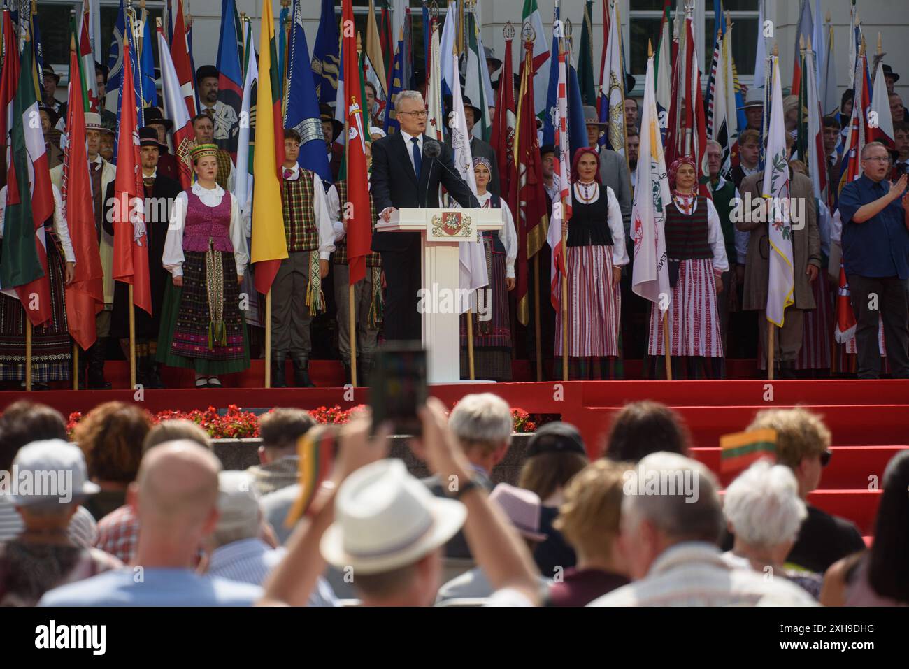 Vilnius, Lithuania. 12th July, 2024. Lithuanian President Gitanas ...