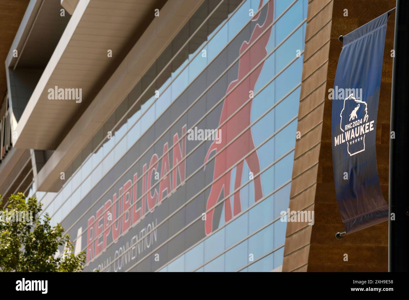 Preparations are made around the Fiserv Forum ahead of the 2024 ...