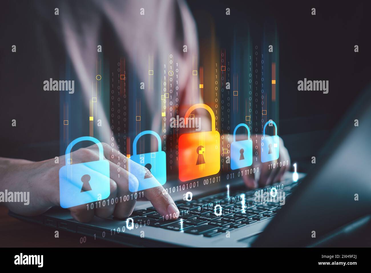 Cybersecurity concept identity theft, User privacy security and ... Cybersecurity concept identity theft, User privacy security and ...