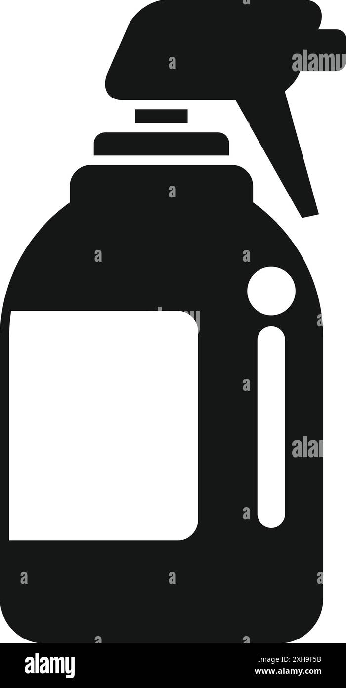 Simple cleaning spray bottle icon representing housework and chores ...