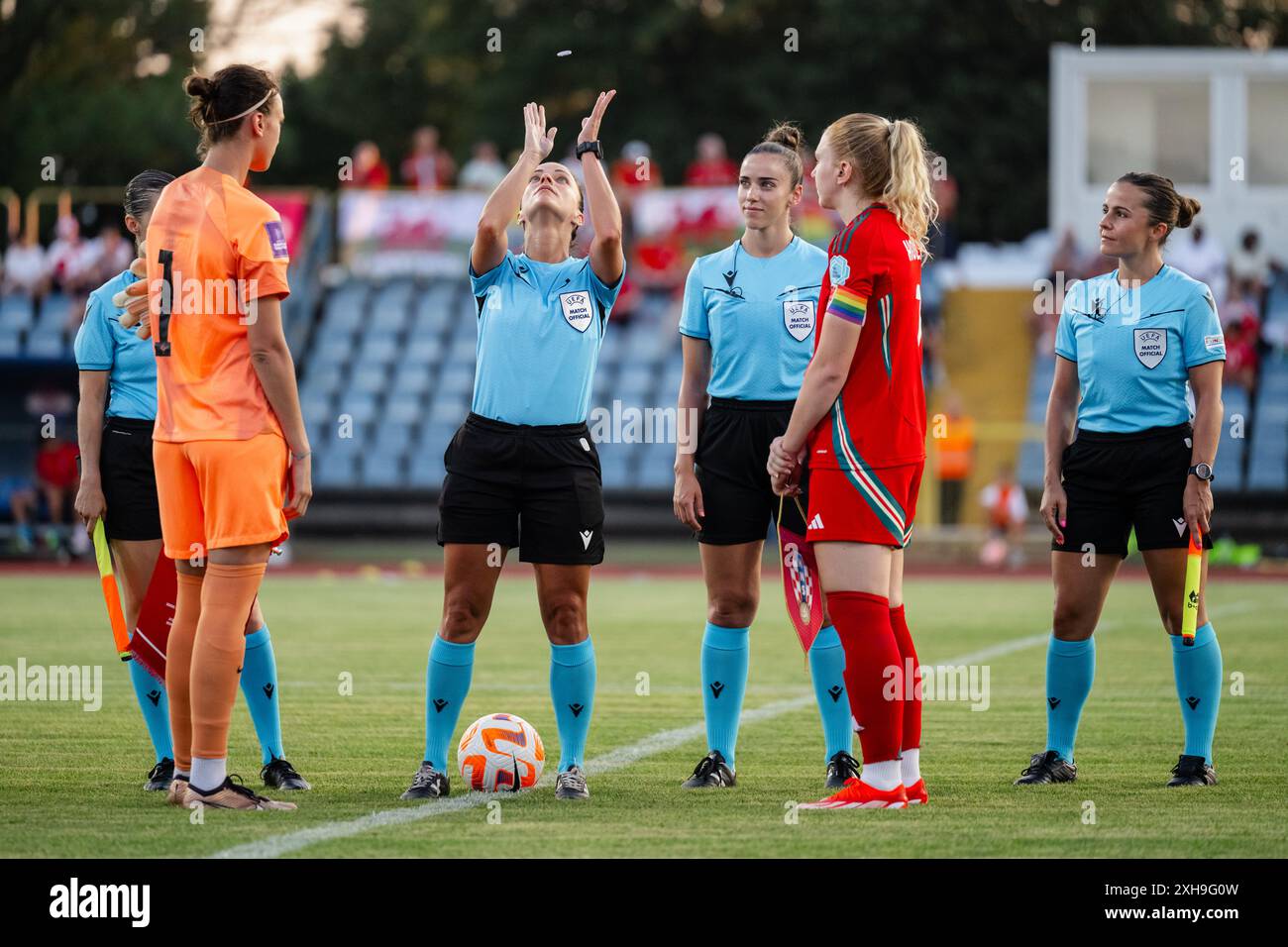 KARLOVAC, Croatia. 12th July, 2024. Match referee Marta Huerta De Aza ...
