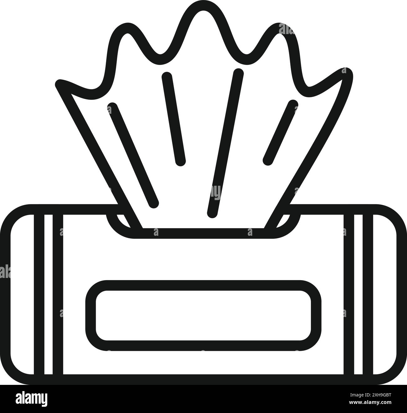 Wet wipes pack dispensing cleaning cloth from package for surface ...