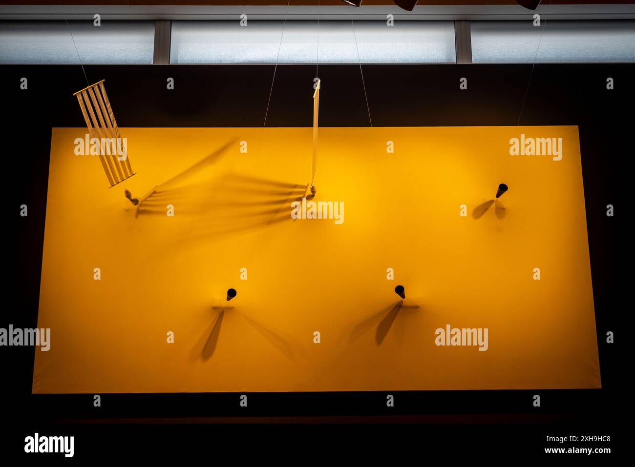 Panayiotis Takis sculpture 'Yellow Magnetic Wall', 1976, Basil & Elise ...