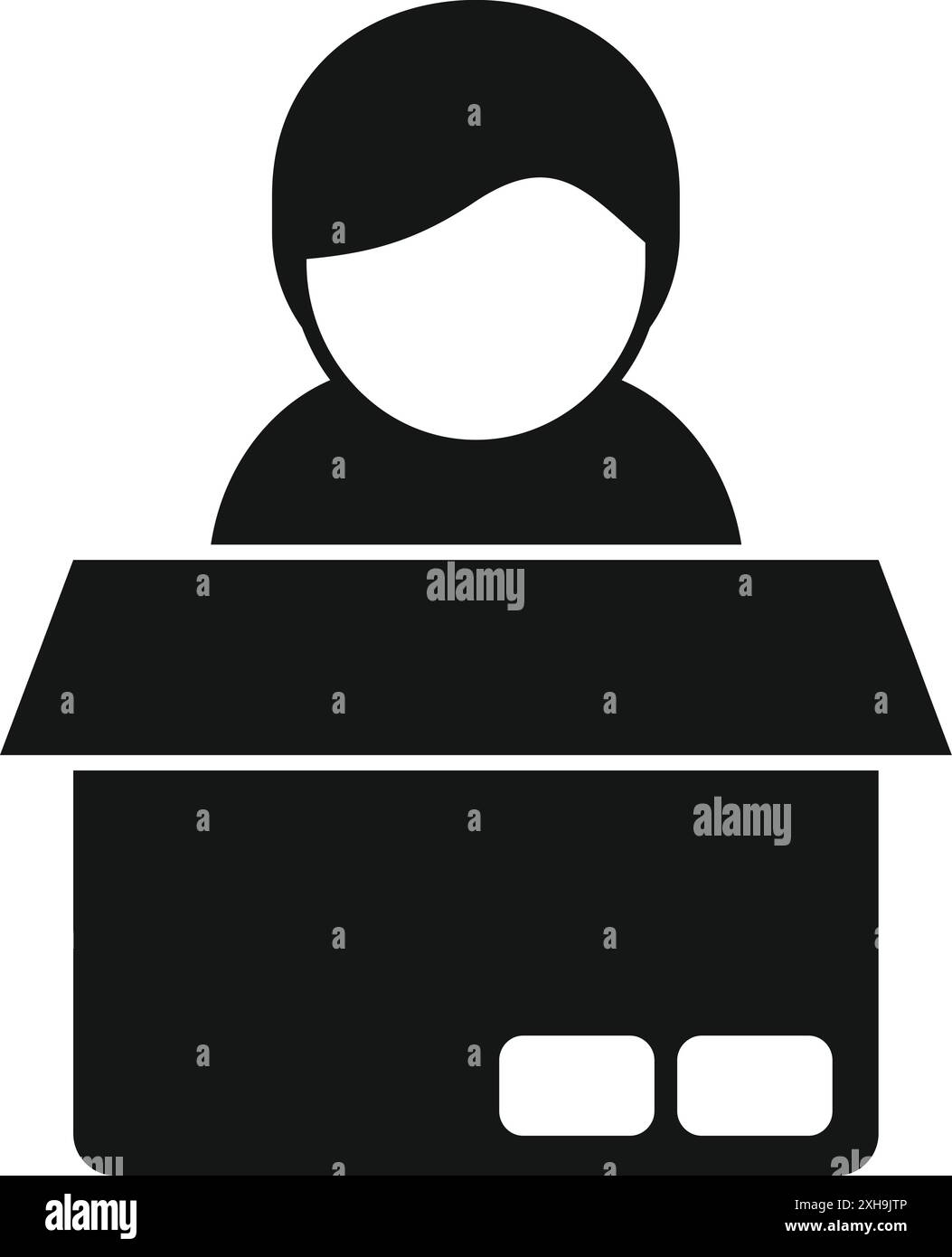 Silhouette mystery mysterious hidden secret Black and White Stock ...