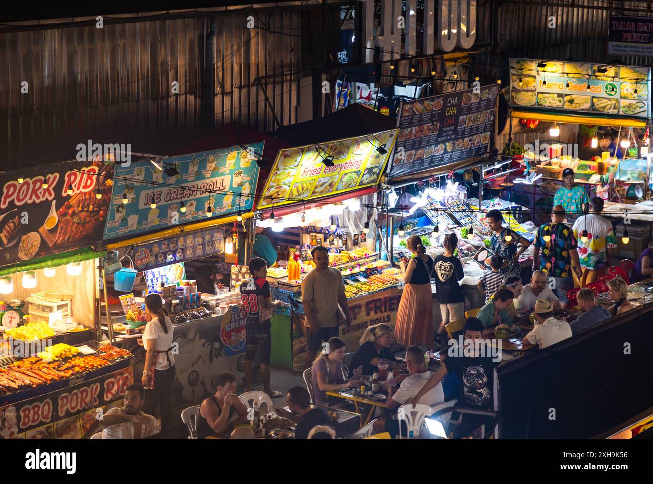 A picture of the Bangla Night Market, in Patong, at night Stock Photo - Alamy