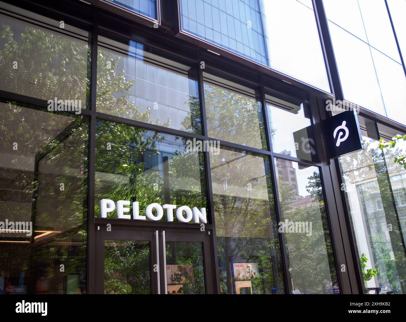 Peloton Fitness Center, building exterior, New York City, New York, USA ...