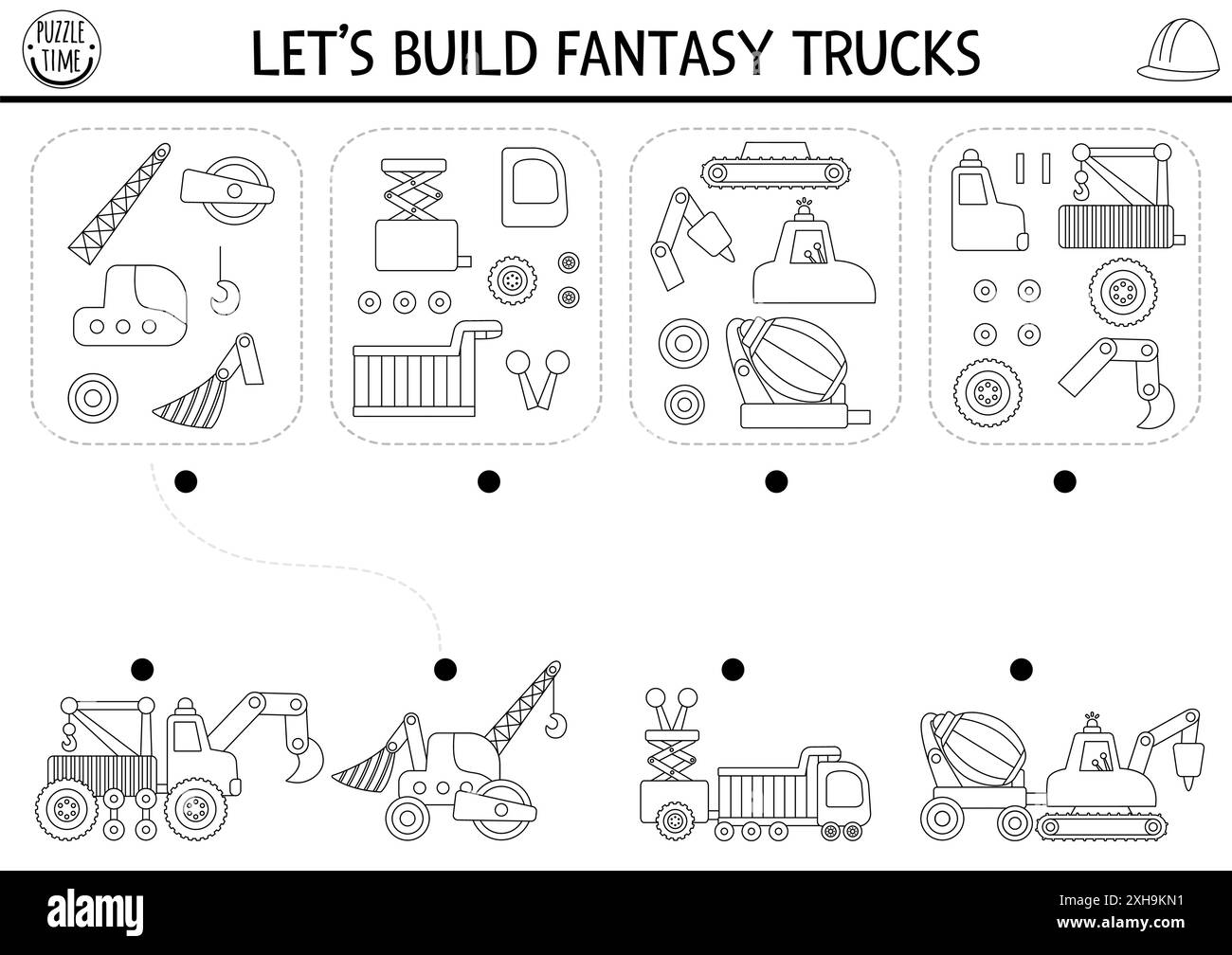 Concrete mixer funny Black and White Stock Photos & Images - Alamy