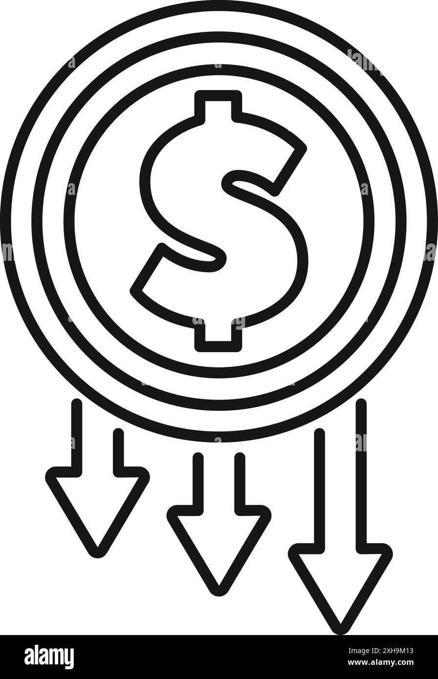 Money devaluing Stock Vector Images - Alamy