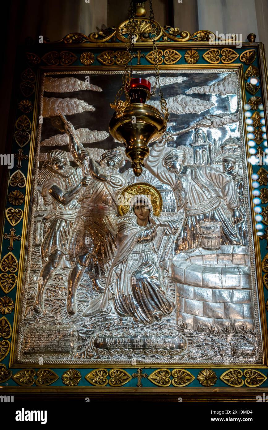 Greek Icon in silver, Metropolitan Cathedral of the Annunciation ...