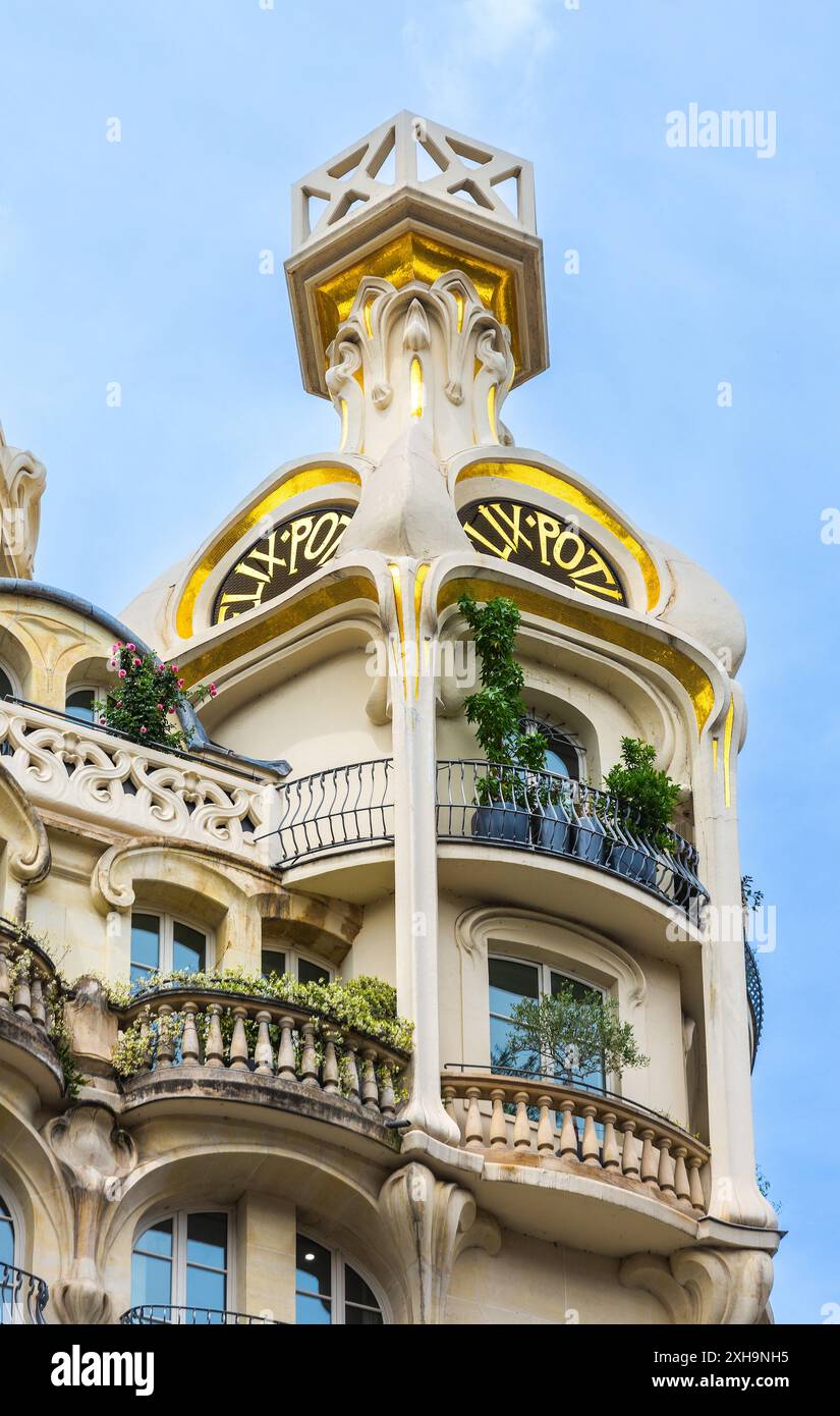 Félix Potin Building, historical Art Nouveau landmark on the Rue de ...
