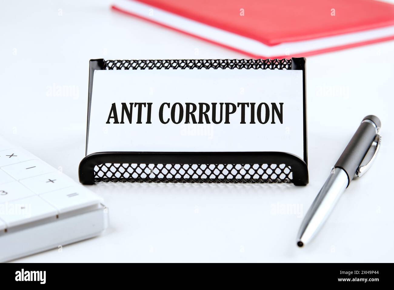 Anti money laundering business and government concept. ANTI CORRUPTION ...