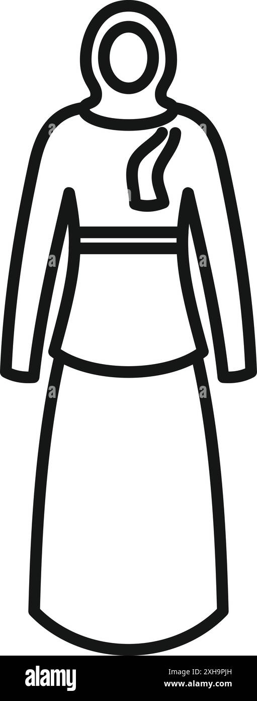 Lady wearing hijab Stock Vector Images - Alamy