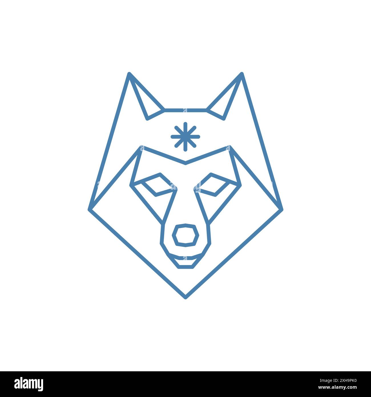 Polar Wolf symbol isolated on white background Stock Vector Image & Art ...