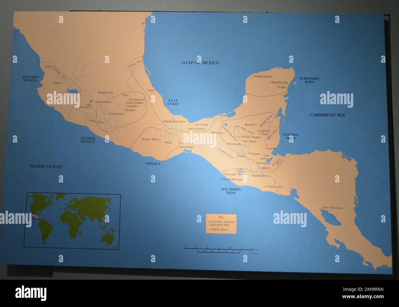 Maps of Mesoamerica setting the precolumbian Cities. Pennsylvania ...