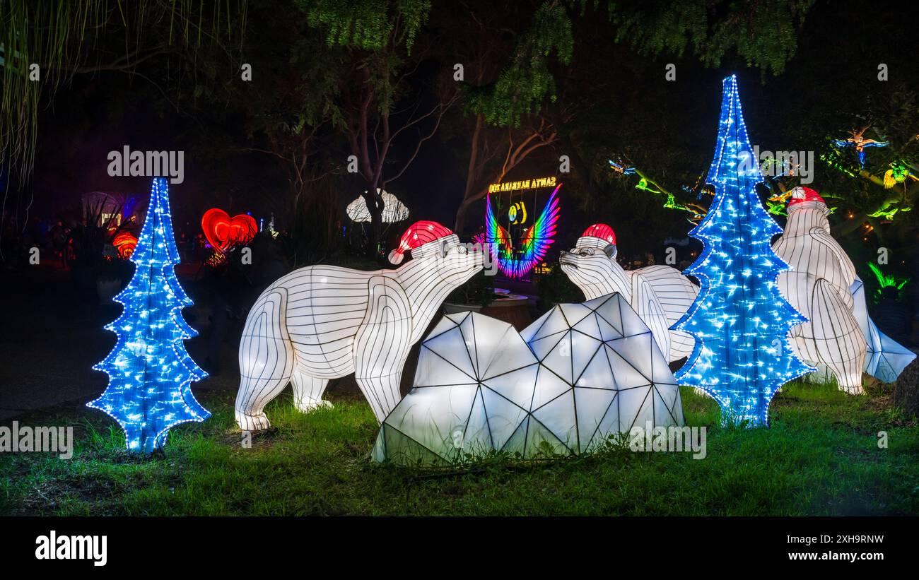 Festival of Light at the Santa Barbara Zoo, Santa Barbara, California ...