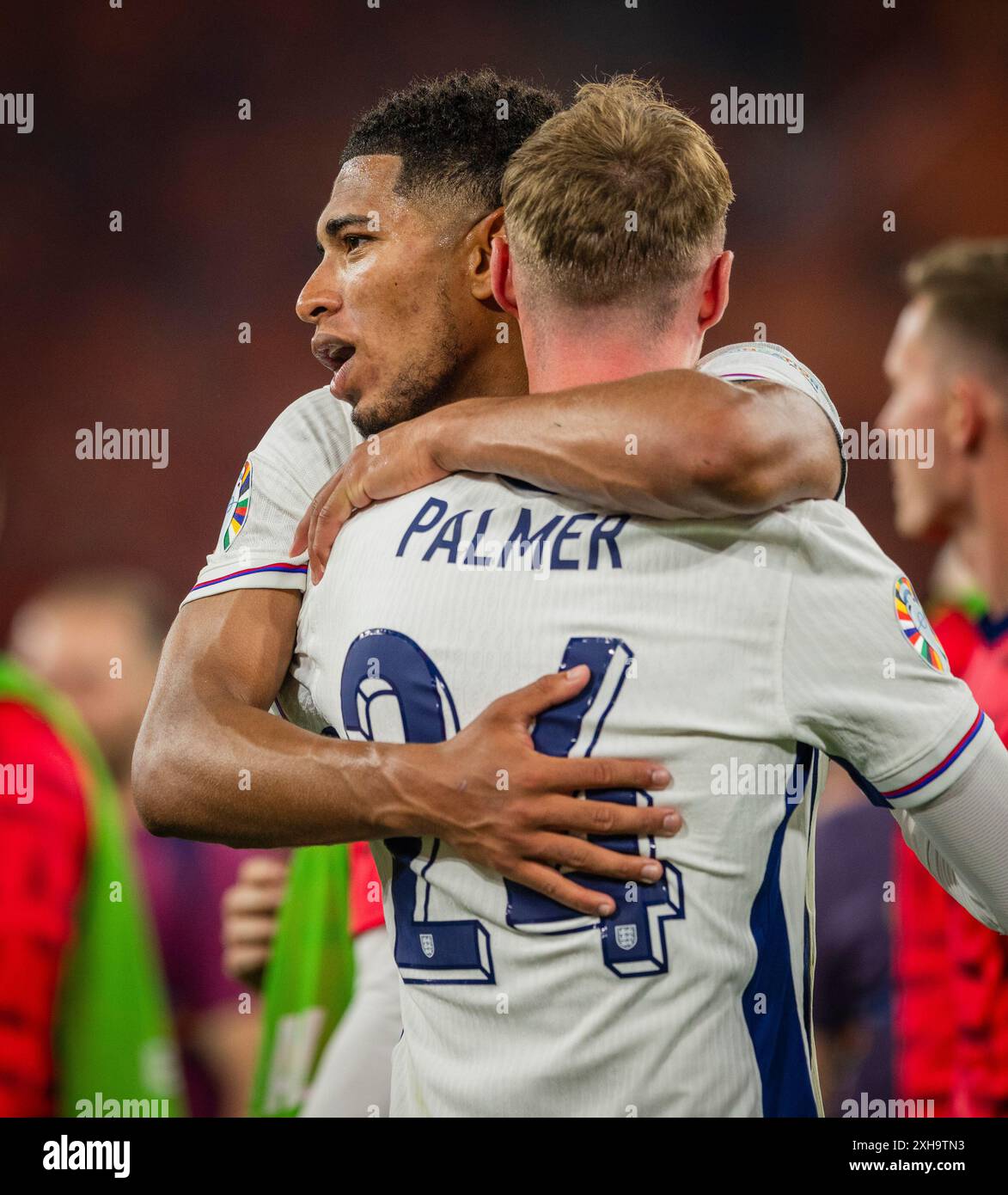Dortmund, Germany. 10th Jul 2024. Final jubilation: Jude Bellingham ...