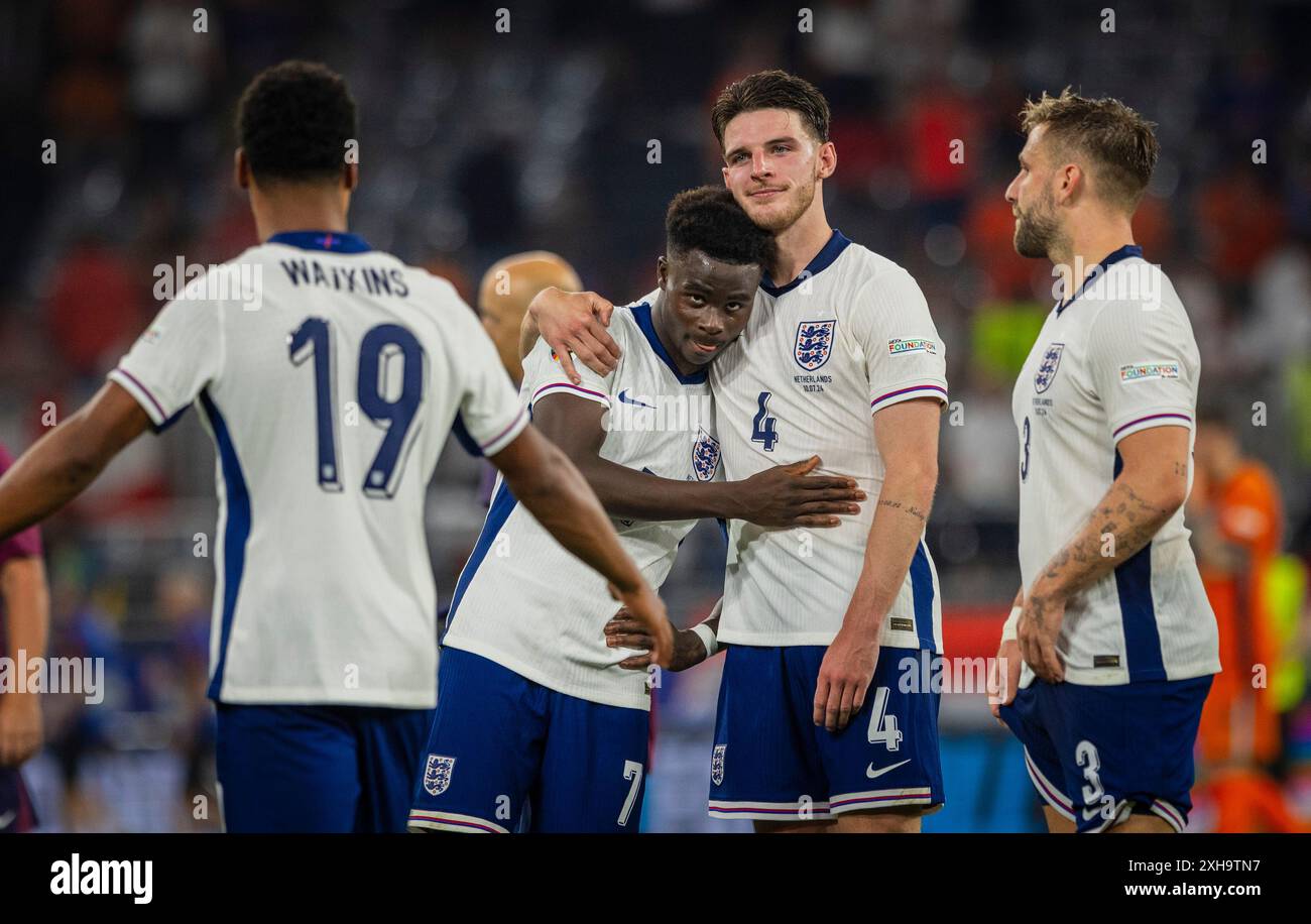 Dortmund, Germany. 10th Jul 2024. Ollie Watkins (ENG) Bukayo Saka (ENG ...