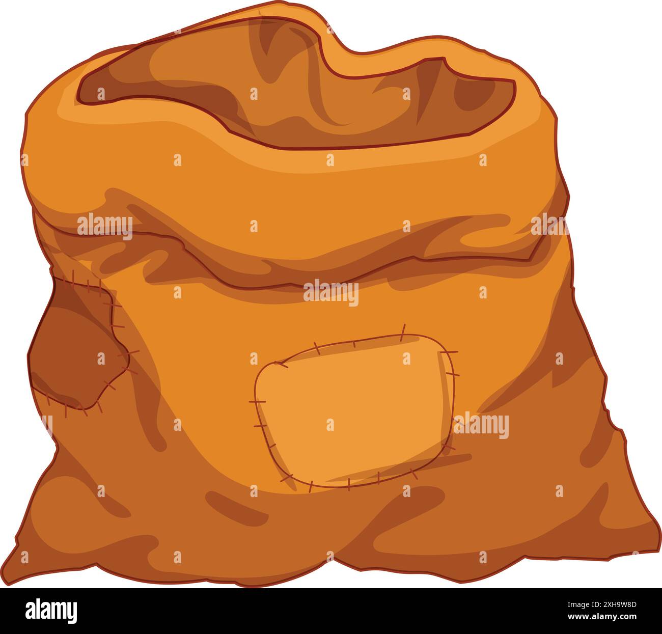 Empty sack grain Stock Vector Images - Alamy