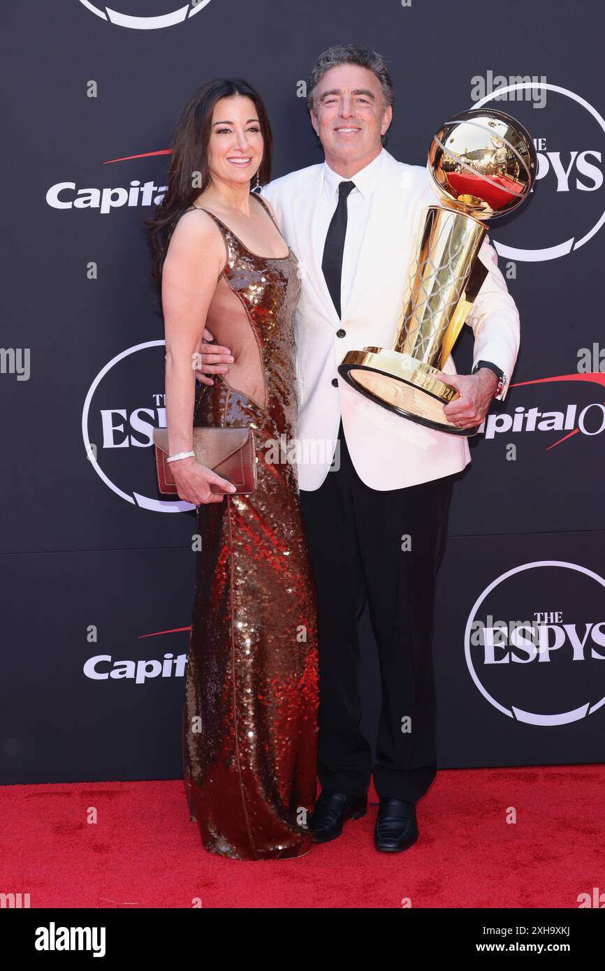 Wyc Grousbeck and Emilia Fazzalari attends the 2024 ESPY Awards at ...