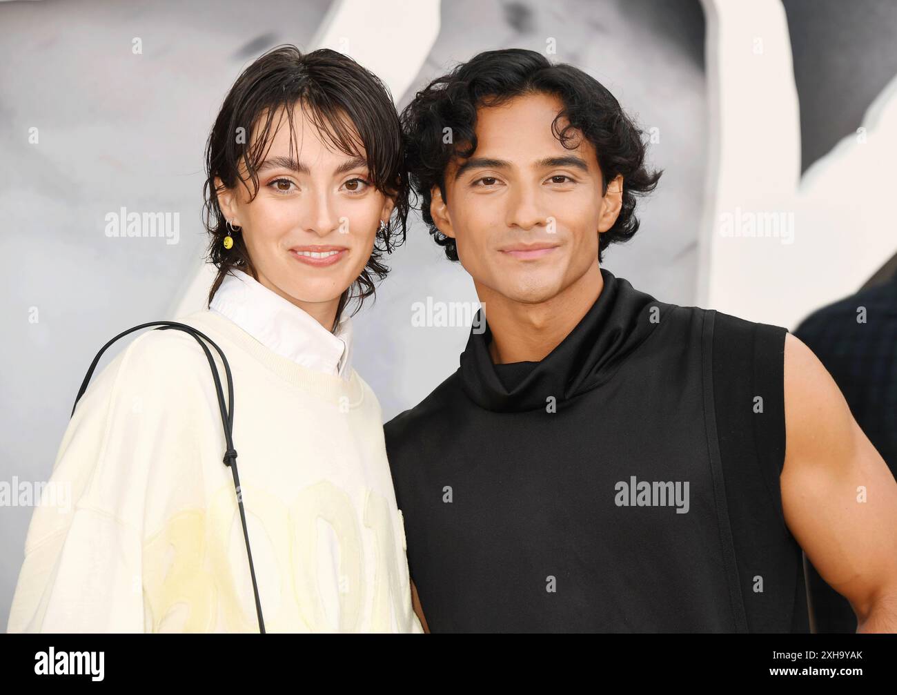 LOS ANGELES, CALIFORNIA - JULY 11: Brandon Perea (R) and Brooklyn ...