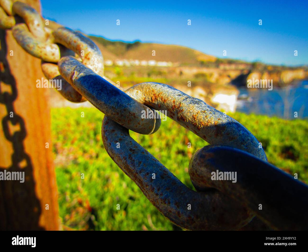 Macro detail old chain hi-res stock photography and images - Alamy
