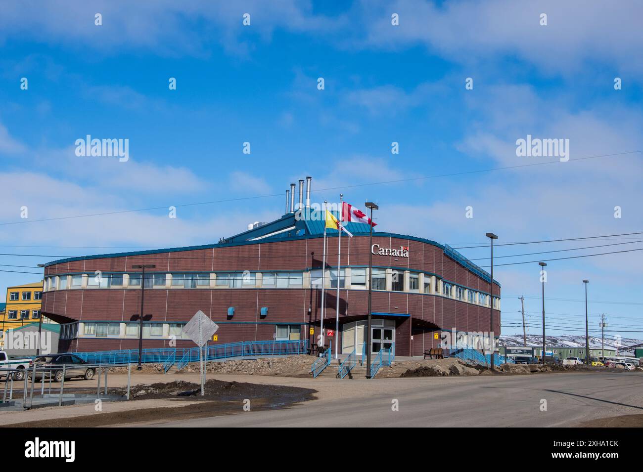 Qimugjuk federal government building on Federal Road in Iqaluit ...
