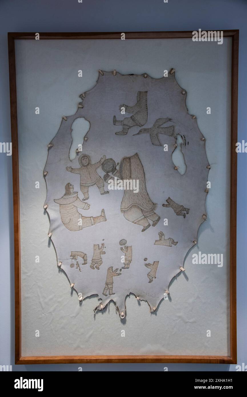 Inuit seal skin artwork in the Legislative Assembly of Nunavut in ...