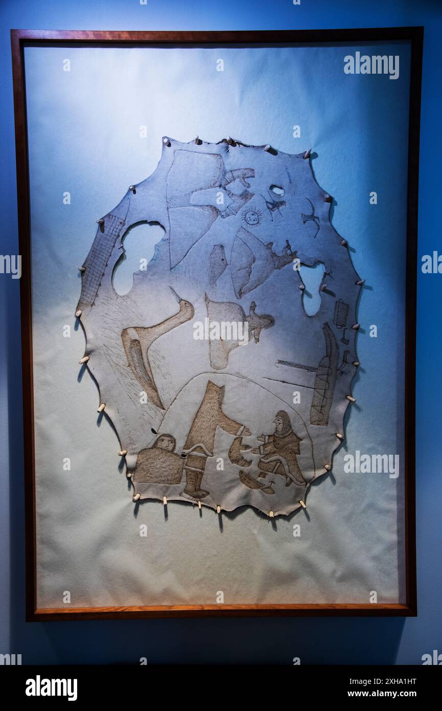 Inuit seal skin artwork in the Legislative Assembly of Nunavut in ...