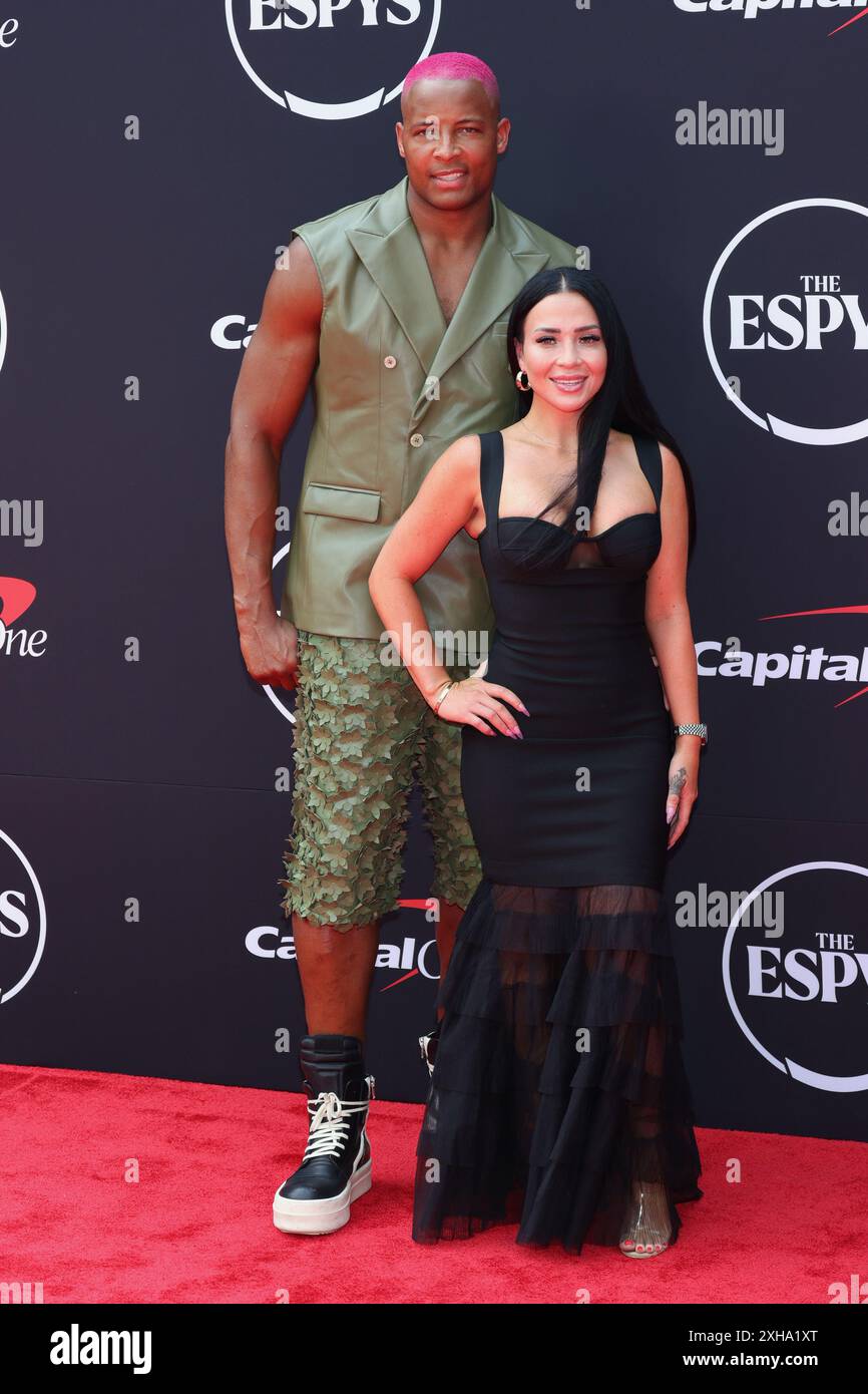 Pharaoh Brown and Celeste Brown attends the 2024 ESPY Awards at Dolby ...