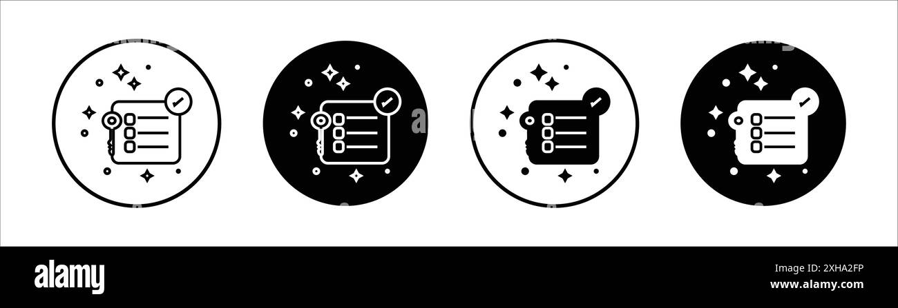 Key takeaway icon Vector symbol or sign set collection in black and ...