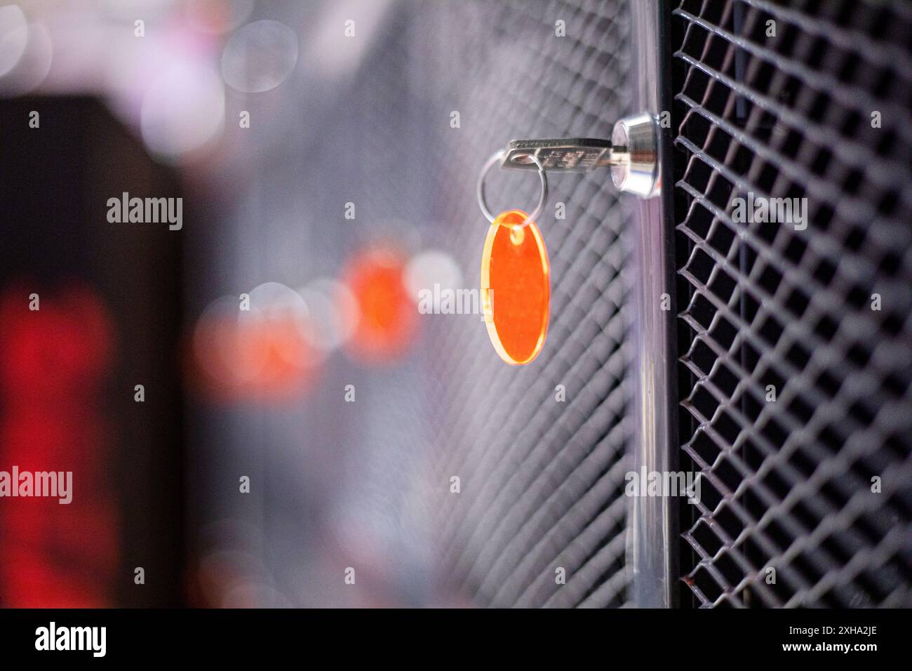 lock with key in the locker for personal belongings Stock Photo - Alamy
