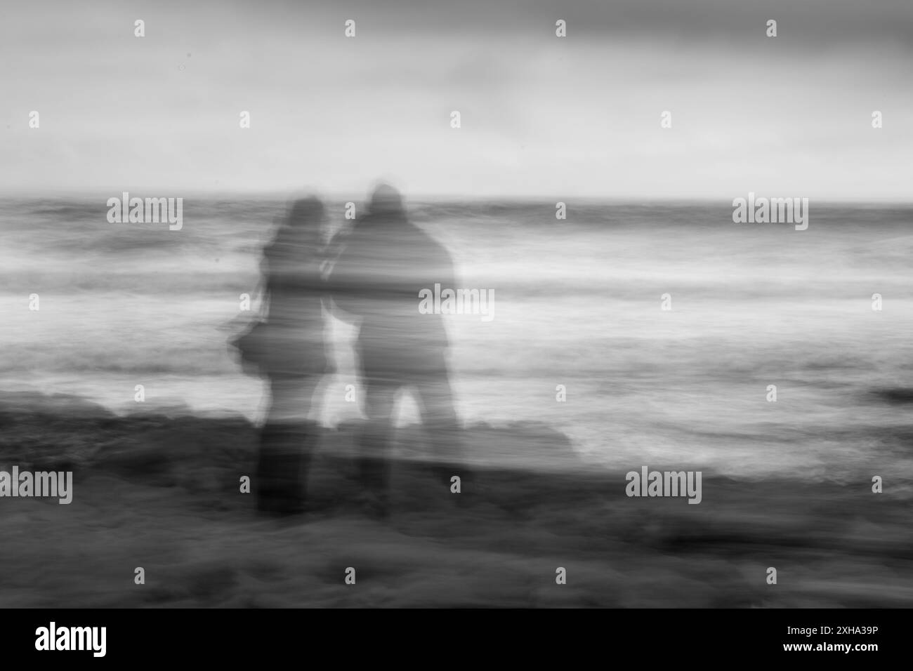 Intentional Camera Movement, ICM, Waves and Seashore with Ghostly ...