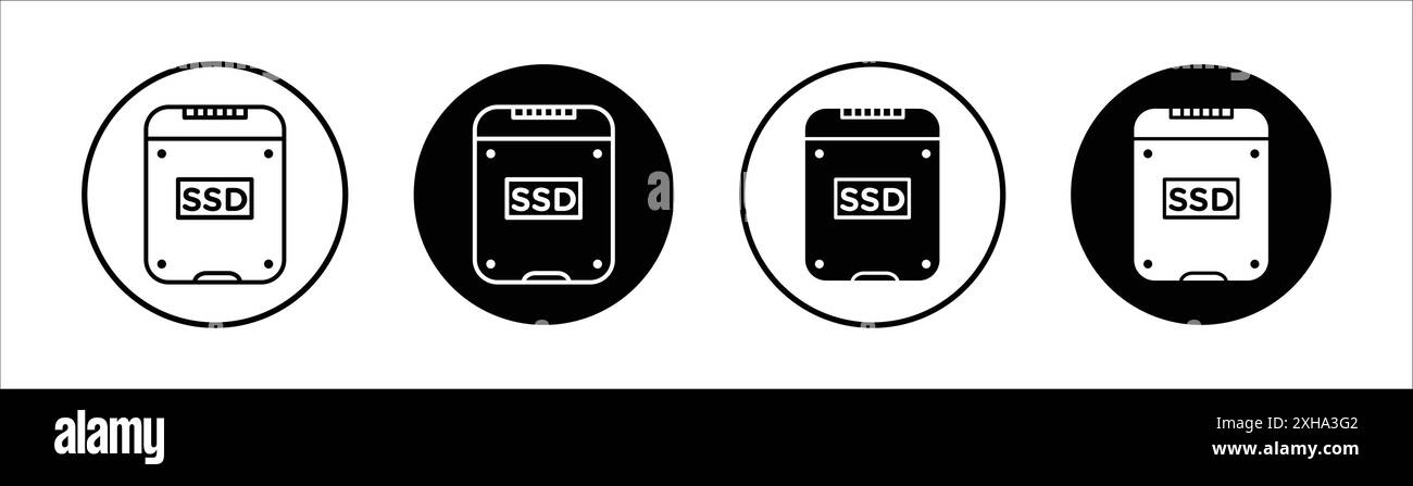 Ssd card icon outline Stock Vector Images - Alamy