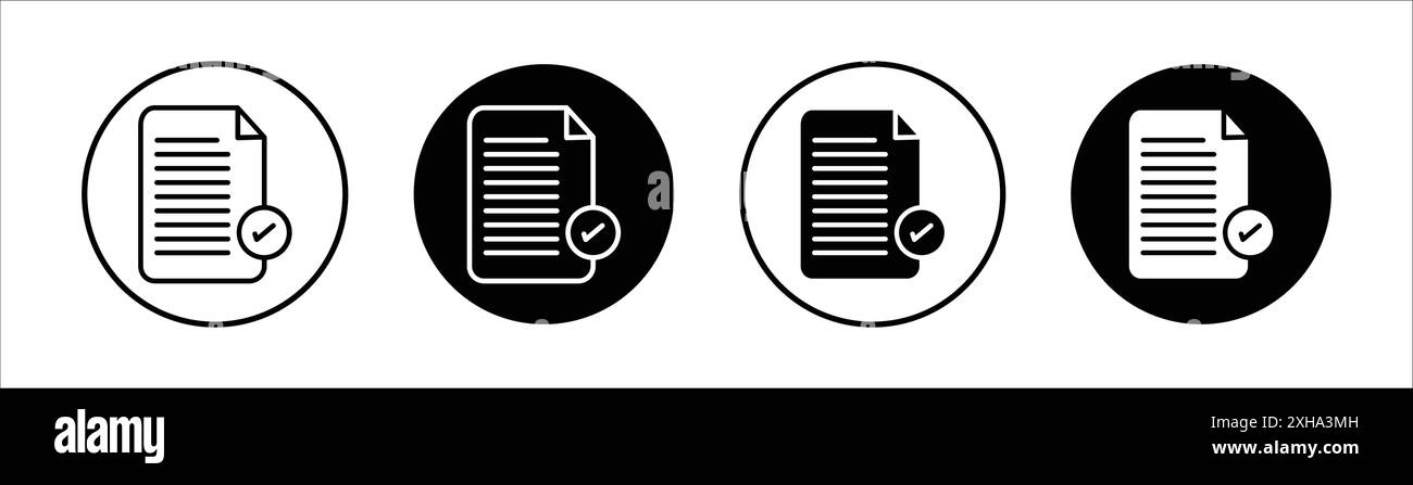 Terms and Conditions Icon Vector symbol or sign set collection in black ...