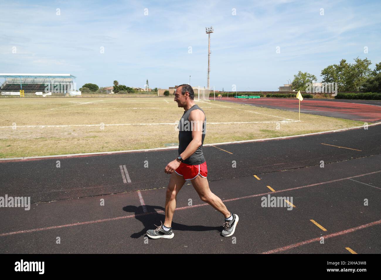 Slow And Peaceful Recovery Of A Runner Stock Photo - Alamy