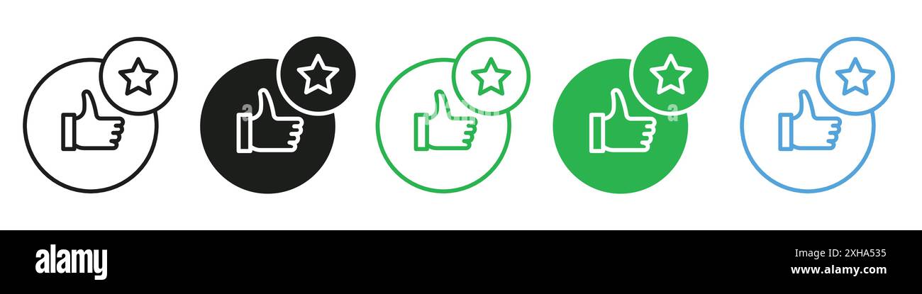 Appreciation icon Vector symbol or sign set collection in black and ...