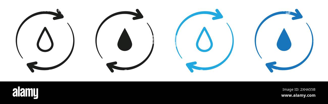 Blood flow icon Vector symbol or sign set collection in black and white ...