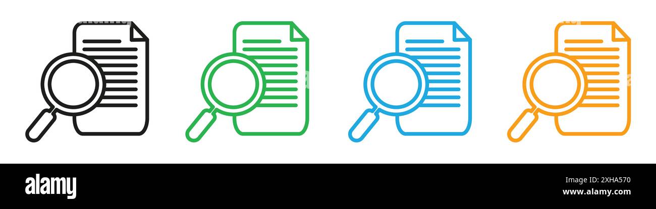 Case studies icon Vector symbol or sign set collection in black and ...