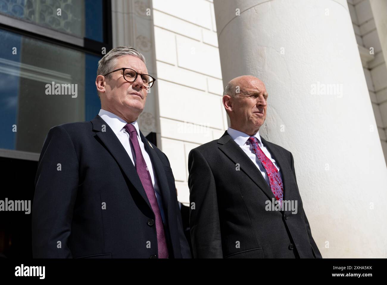 British Prime Minister Keir Starmer and British Defence Secretary John ...