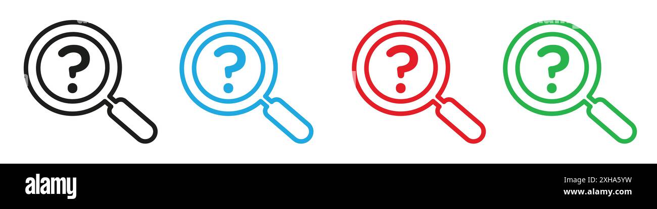 Finding problem icon Vector symbol or sign set collection in black and ... Finding problem icon Vector symbol or sign set collection in black and ...