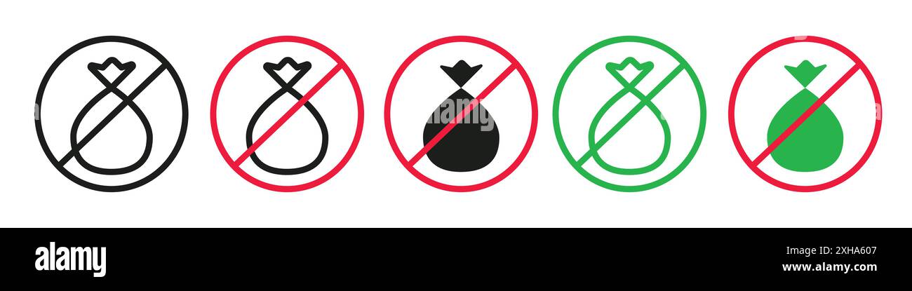 Free of charge icon Vector symbol or sign set collection in black and ...