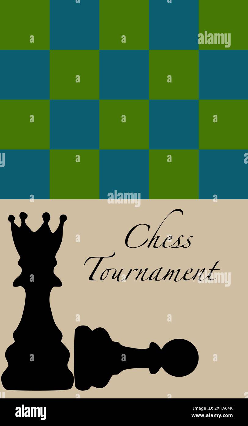 Chess tournament poster template. Vector design Stock Vector Image ...